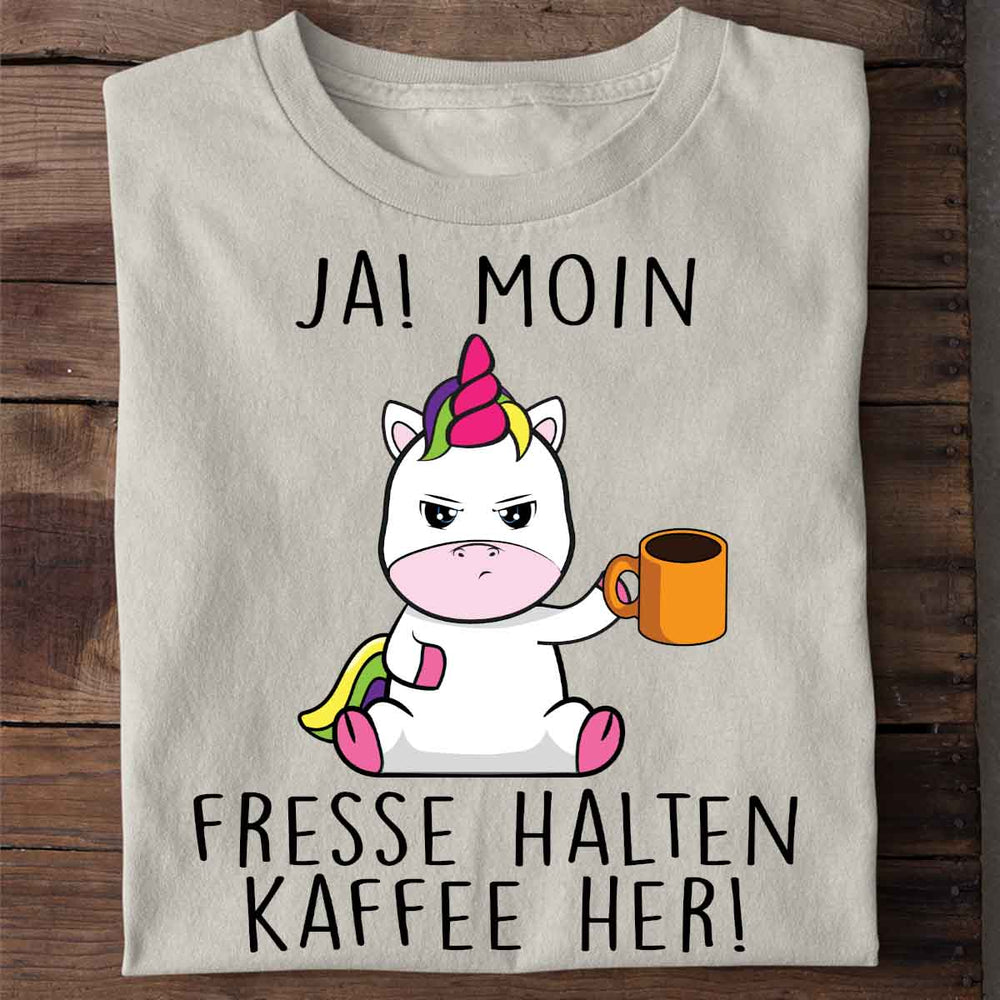 Ja! Moin Cute Einhorn - Shirt Unisex